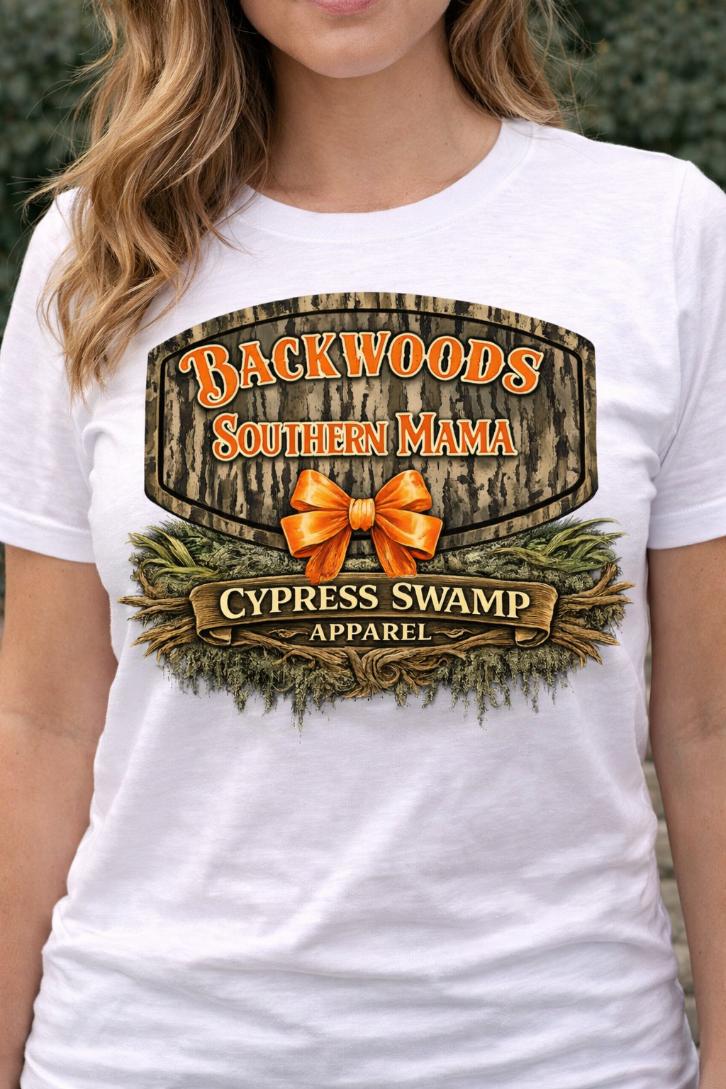 Short Sleeve t-shirt Backwoods Southern Mama with a Bow – Cypress Swamp ...